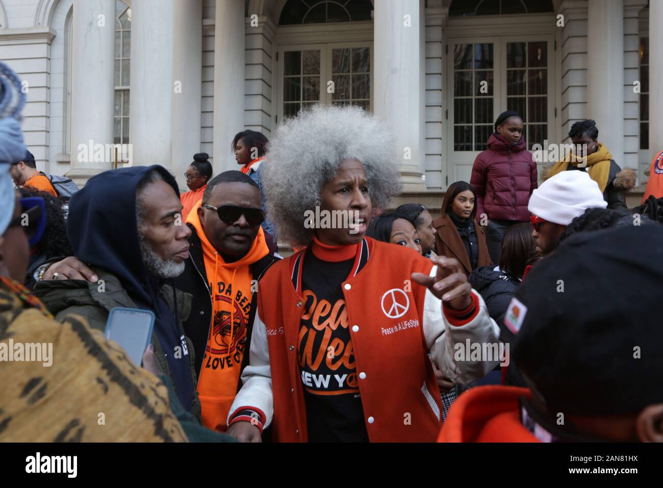 New York, New York, USA. 15 Jan, 2020. La violence armée Activist Erica ...