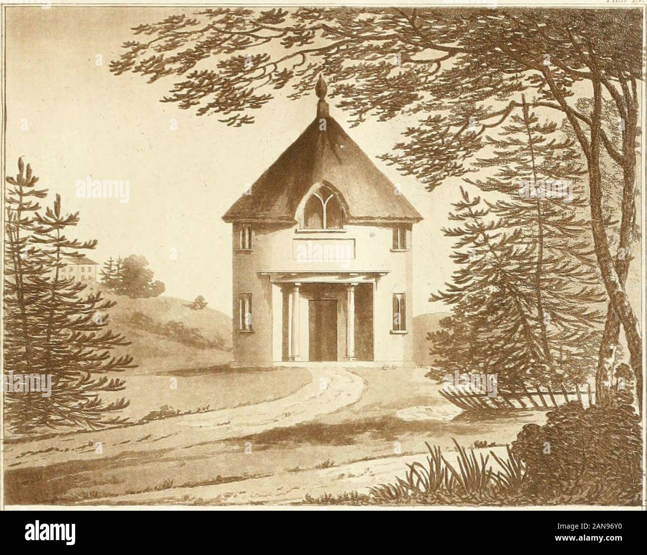 Ferme ornée, ou rural, améliorations : une série de motifs ornementaux ...