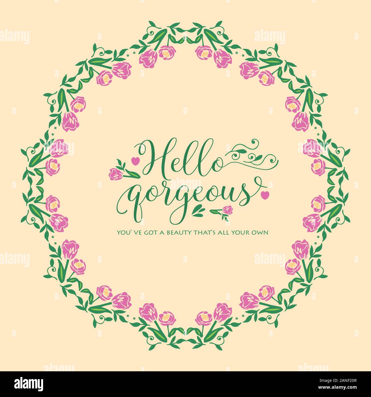 Bonjour élégant design, modèle de carte de magnifiques avec de belles ...