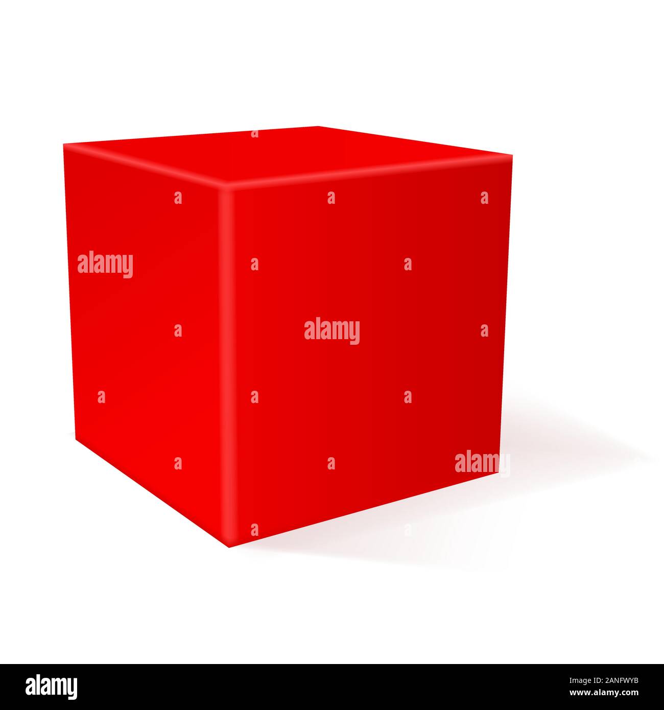 Red cube Banque d'images vectorielles - Alamy