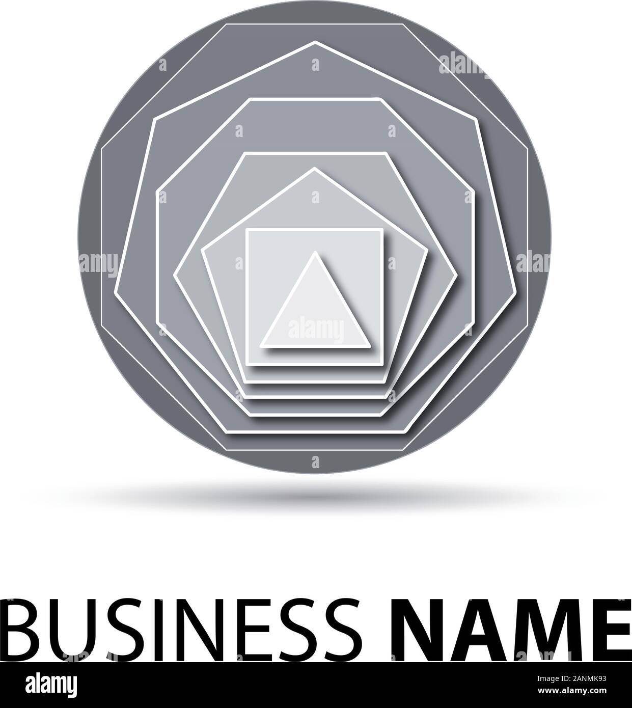 Pentagonal sign Banque d'images vectorielles - Alamy