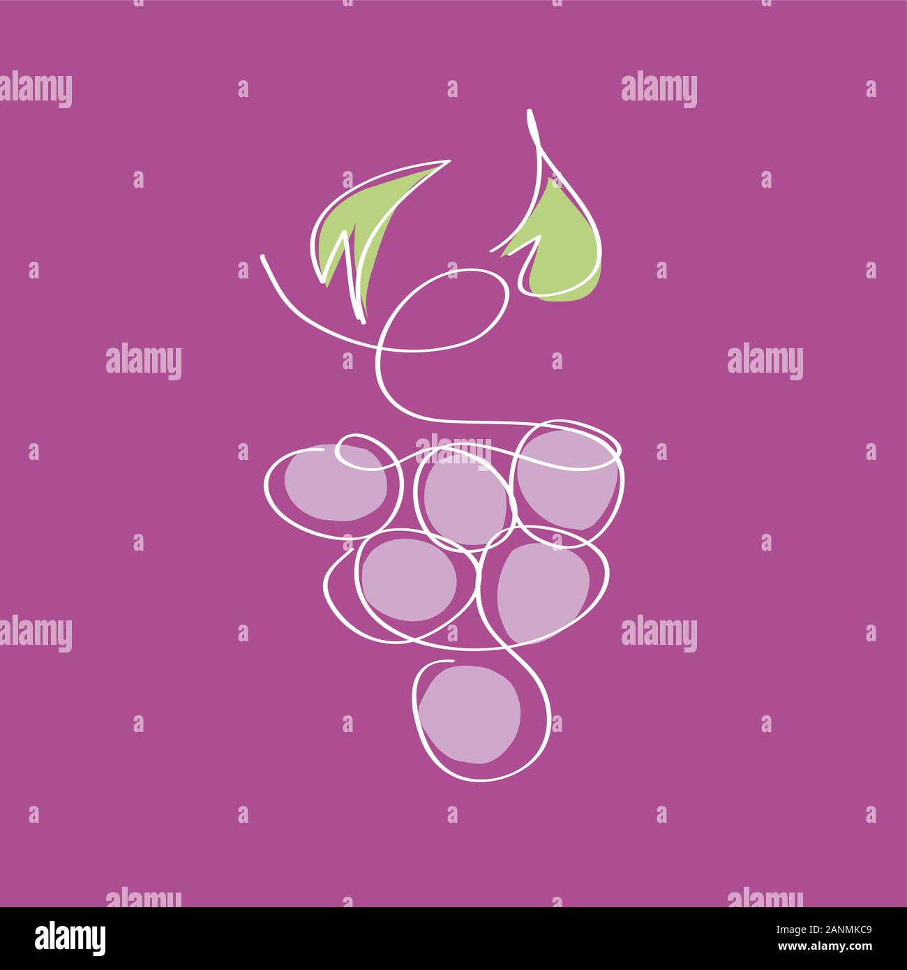 Dessin de grappe de raisin Banque d'images vectorielles - Page 2 - Alamy