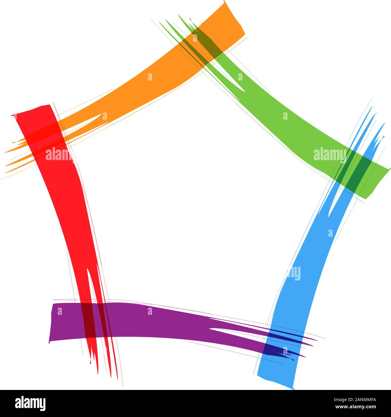 Pentagonal sign Banque d'images vectorielles - Alamy