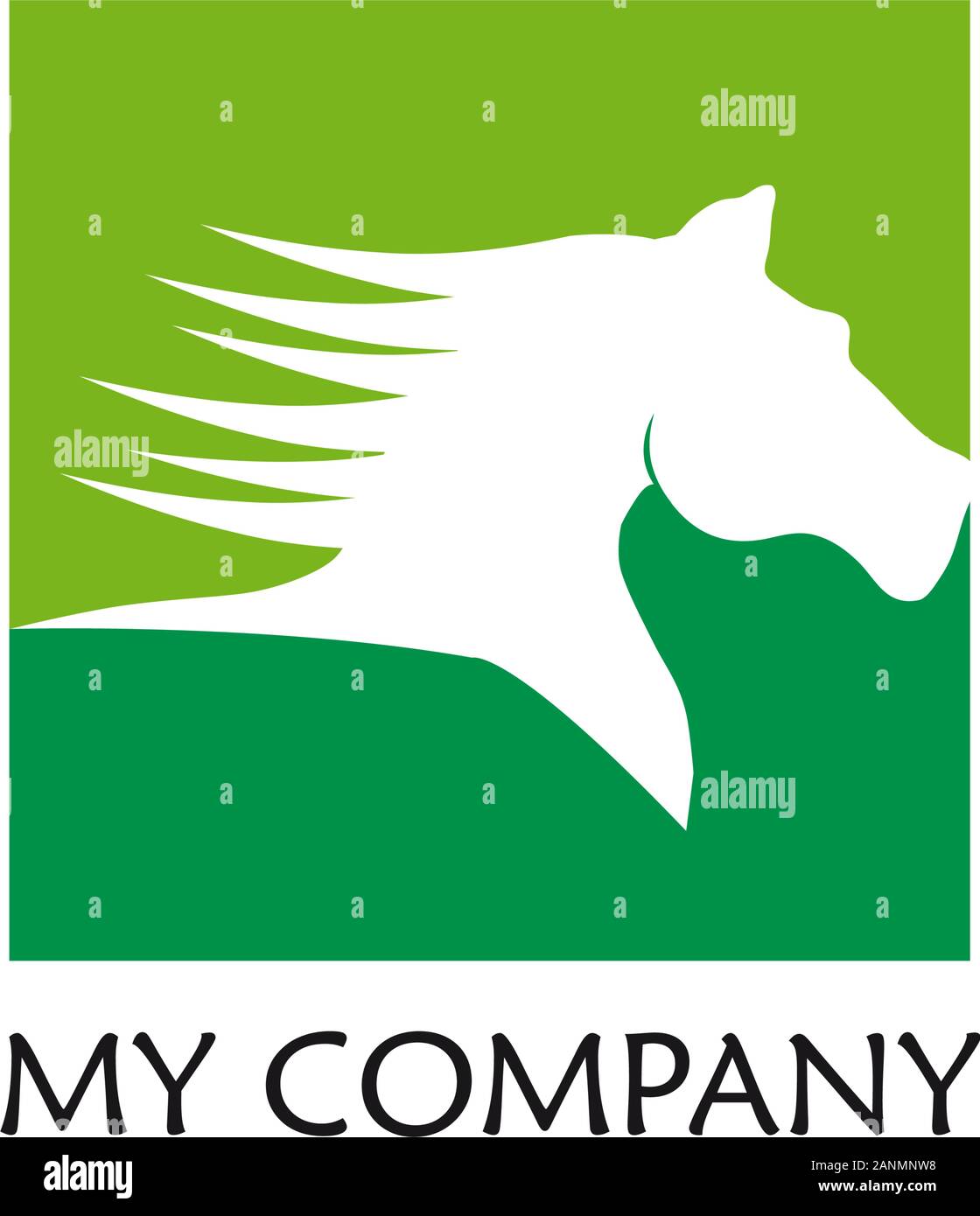 Logo cheval vert Banque de photographies et d’images à haute résolution ...