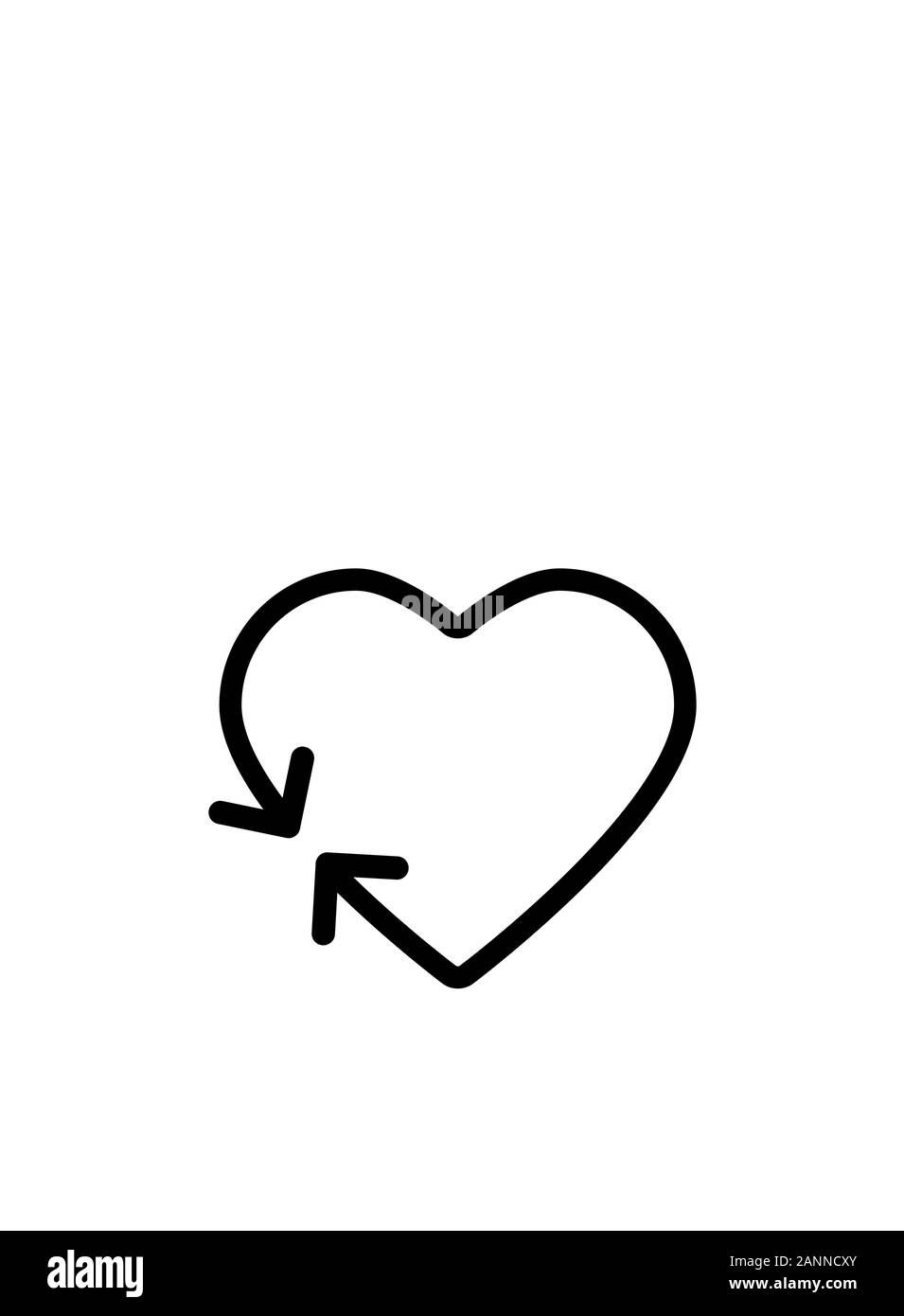 Fleche coeur Banque de photographies et d’images à haute résolution - Alamy
