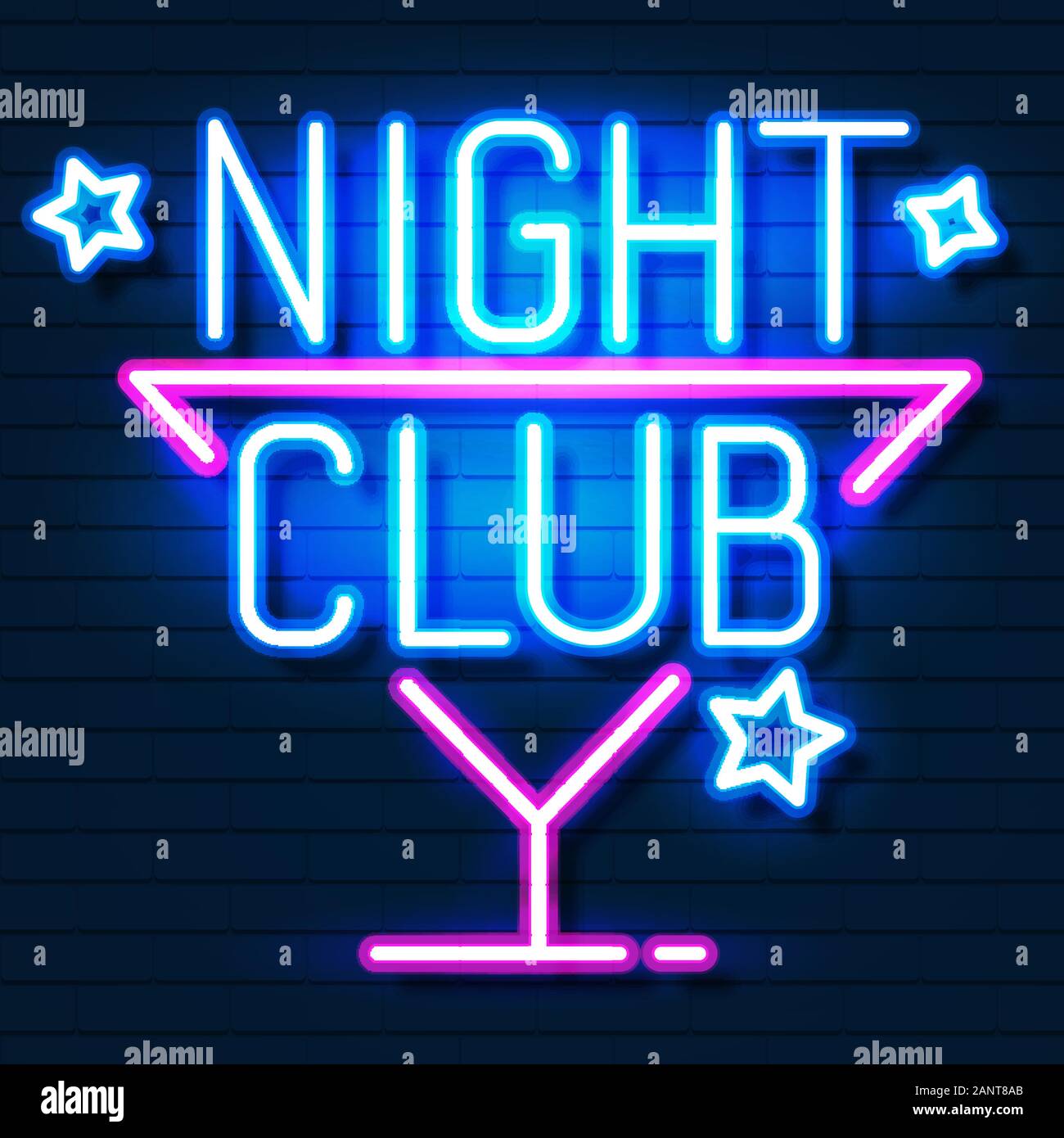 Rain nightclub Banque d'images vectorielles - Alamy