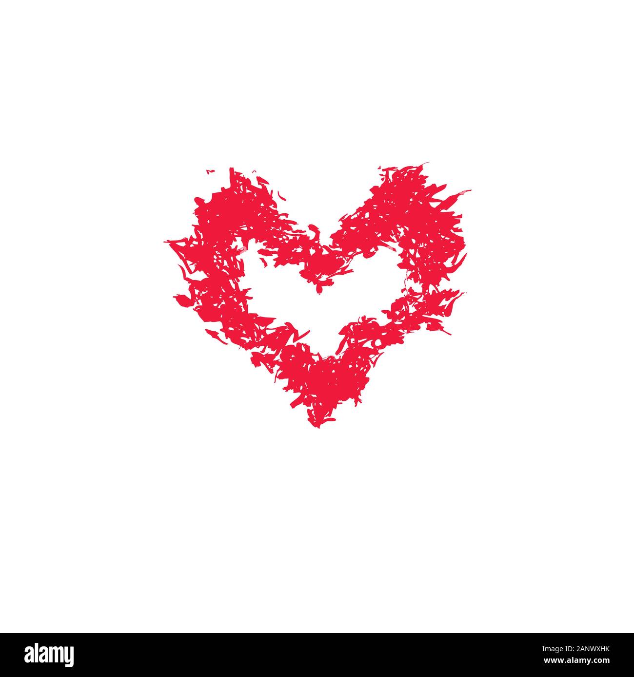 Graffiti pochoir coeur Banque d'images vectorielles - Alamy