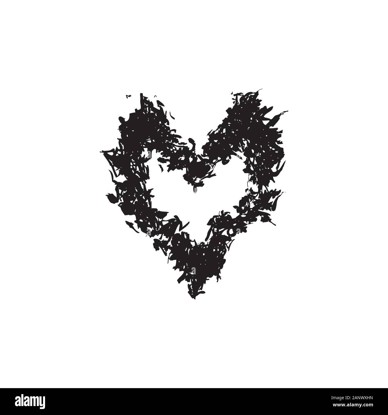 Tache de coeur Banque d'images vectorielles - Alamy