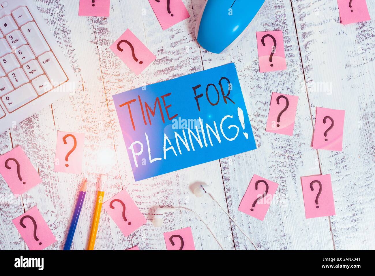 Signe texte montrant de temps pour la planification. Texte photo d ...