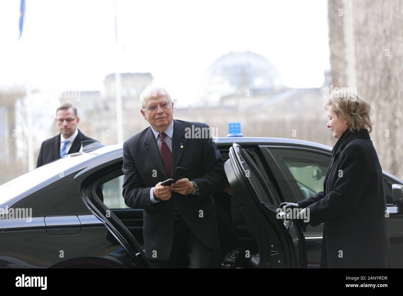 01/19/2020, Berlin, Allemagne. Je Josep Borell Fontelles dans la cour ...