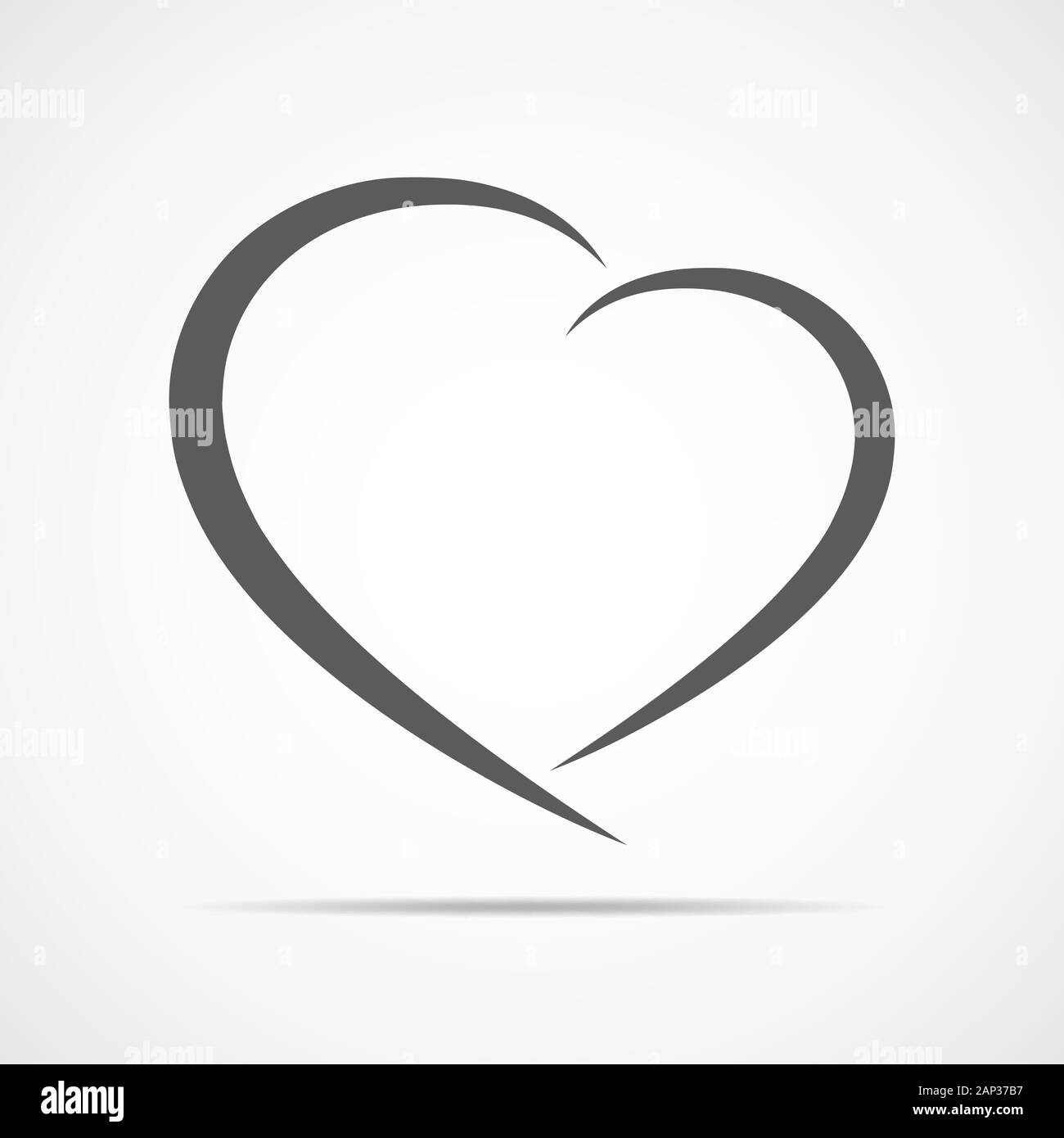 Heart outline Banque de photographies et d’images à haute résolution ...