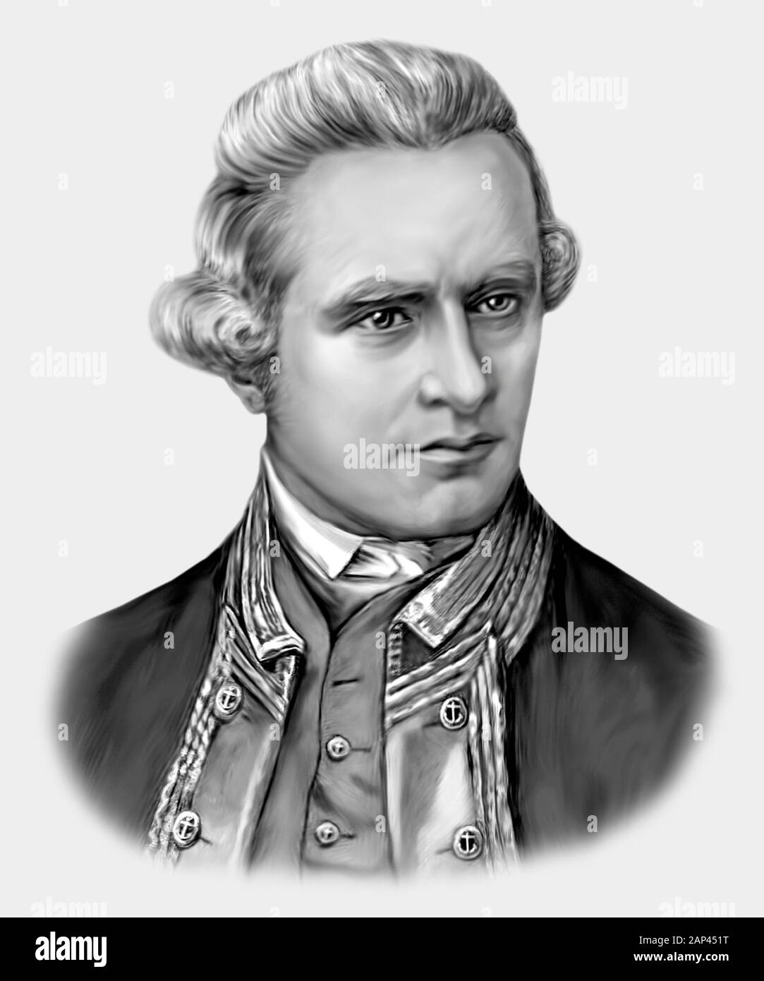 Captain james cook portrait Banque de photographies et d’images à haute ...