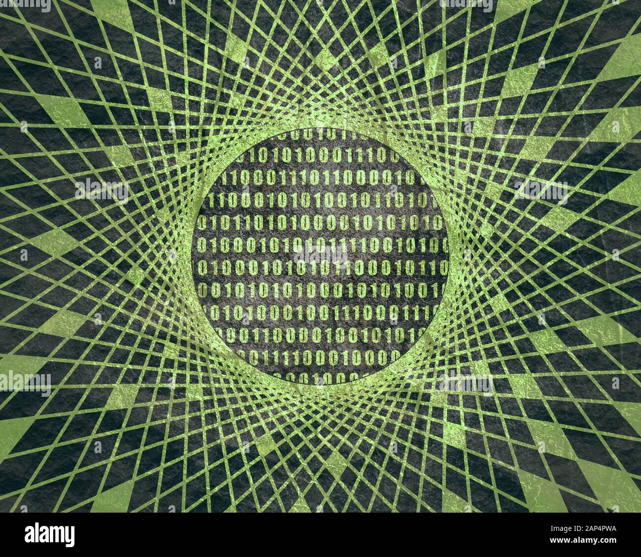 Fond de code binaire avec chiffres à l'écran. Algorithme binaire, code ...