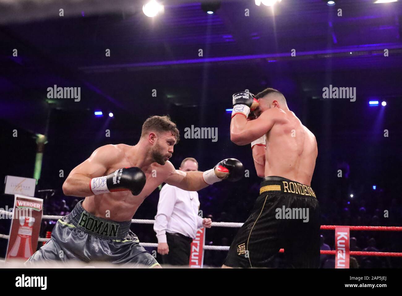 Boxkampf Roman Fress gegen Matteo Rondena Championnat d'Allemagne de ...