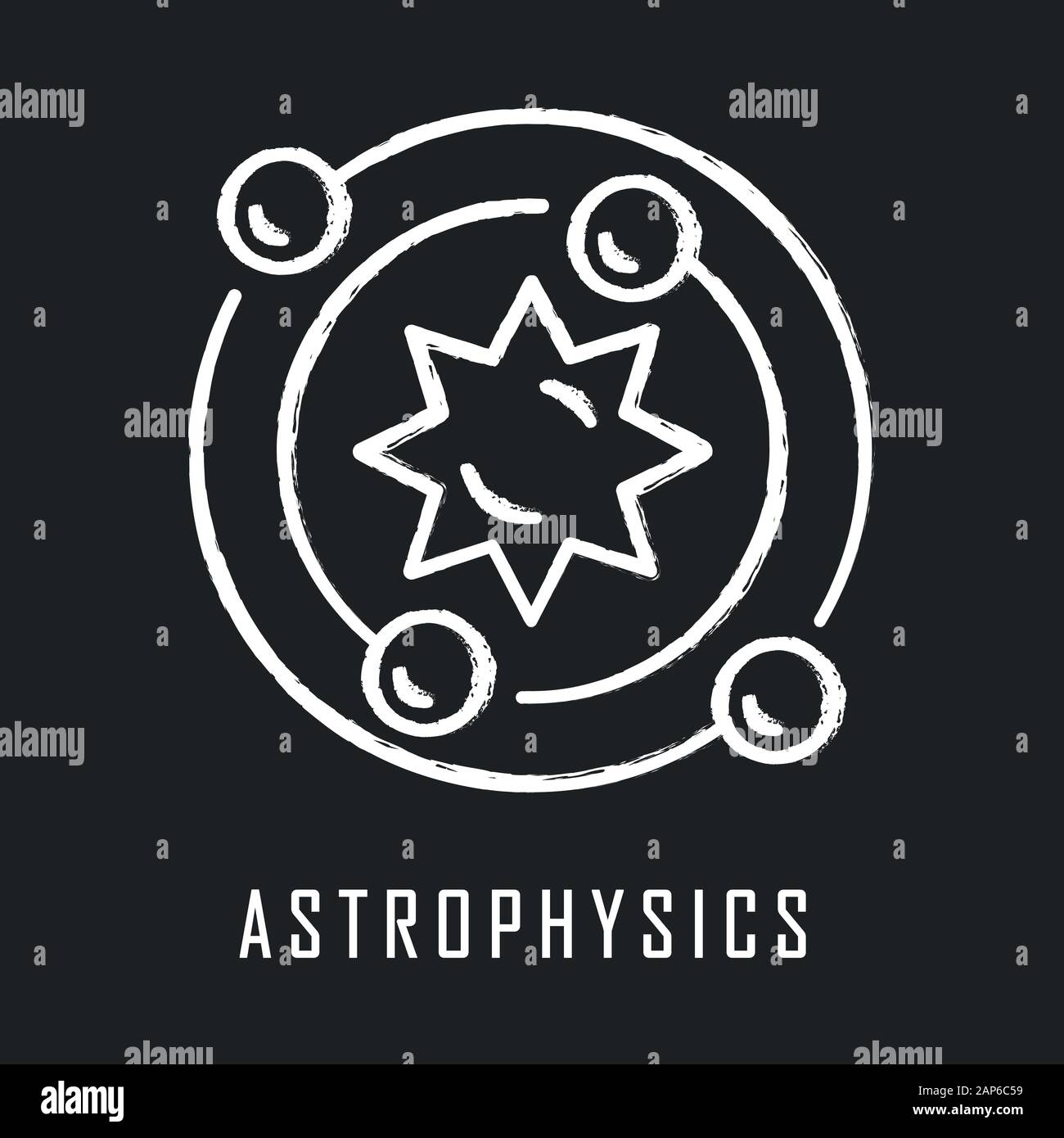 L'icône Chalk astrophysique. La direction générale de l'astronomie ...