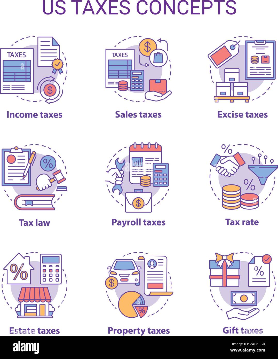 Taxes De Vente Banque d'images vectorielles - Alamy