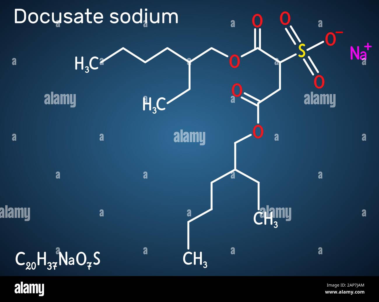 Docusate de sodium Banque d'images vectorielles - Alamy