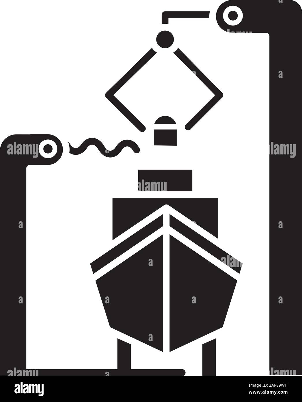 Installation du chantier naval Banque d'images vectorielles - Alamy