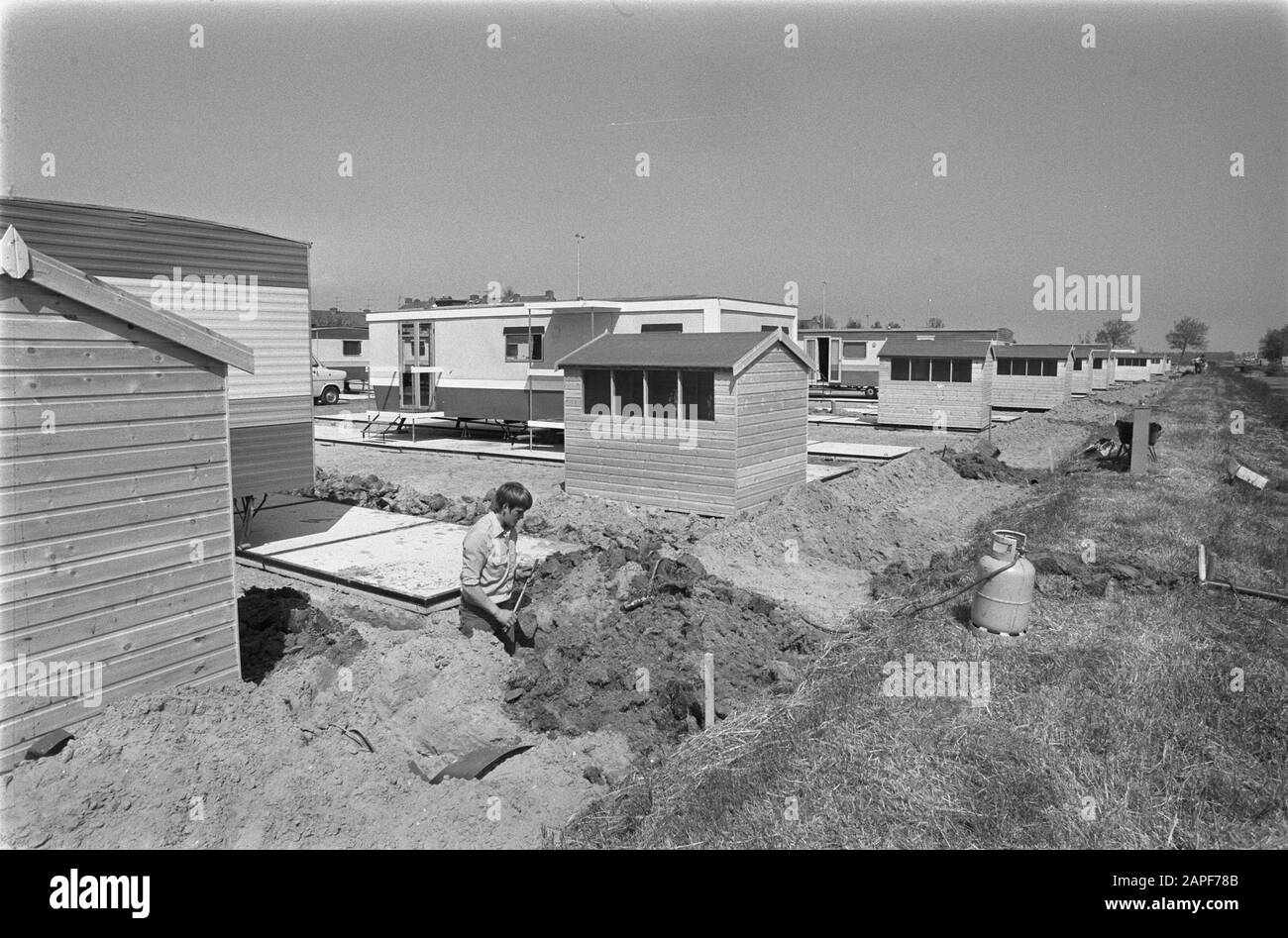 Construction caravane et zones de transition à Lekkerkerk pour les ...