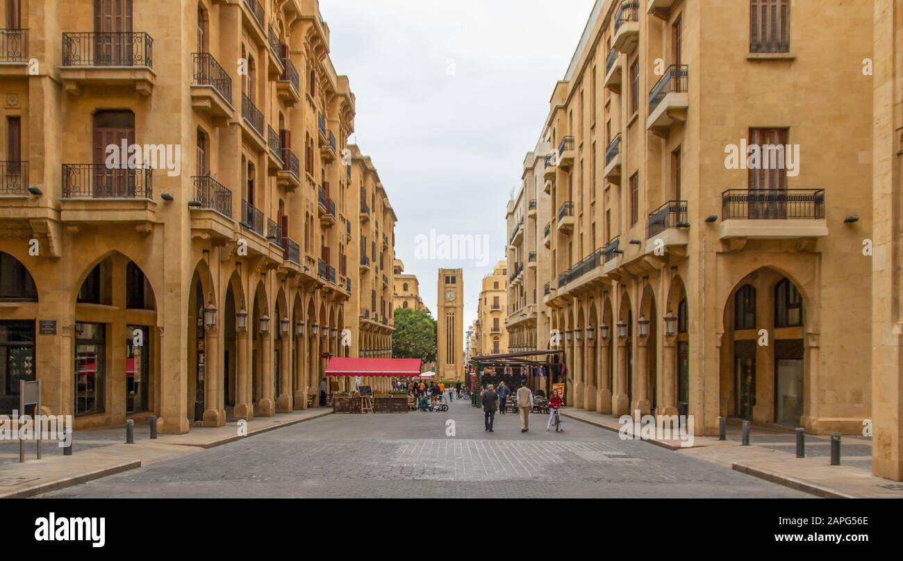 Downtown beirut lebanon view building Banque de photographies et d ...