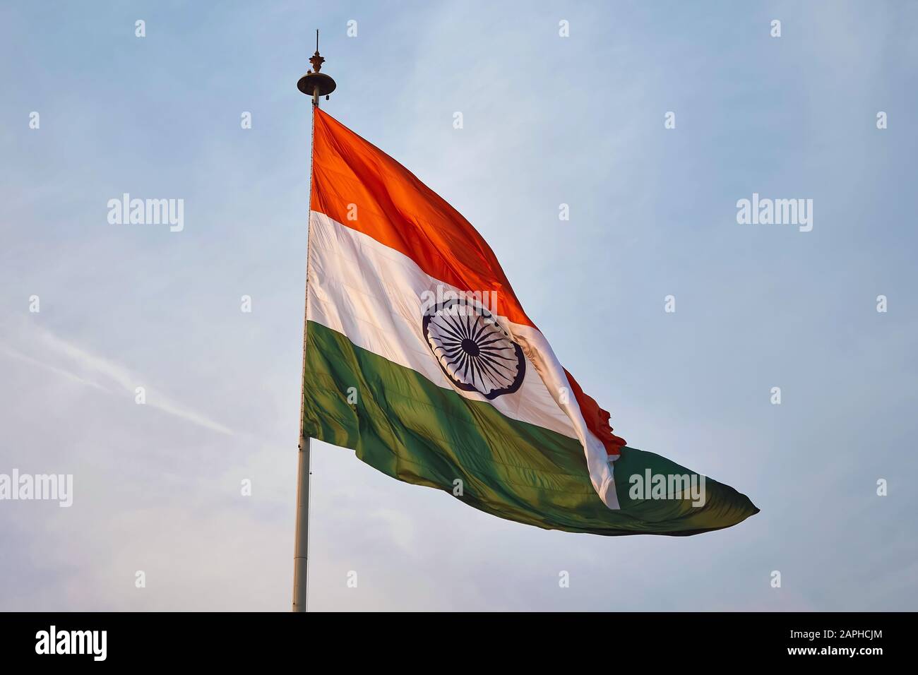 Drapeau Inde Delhi Indien Banque d'image et photos - Alamy