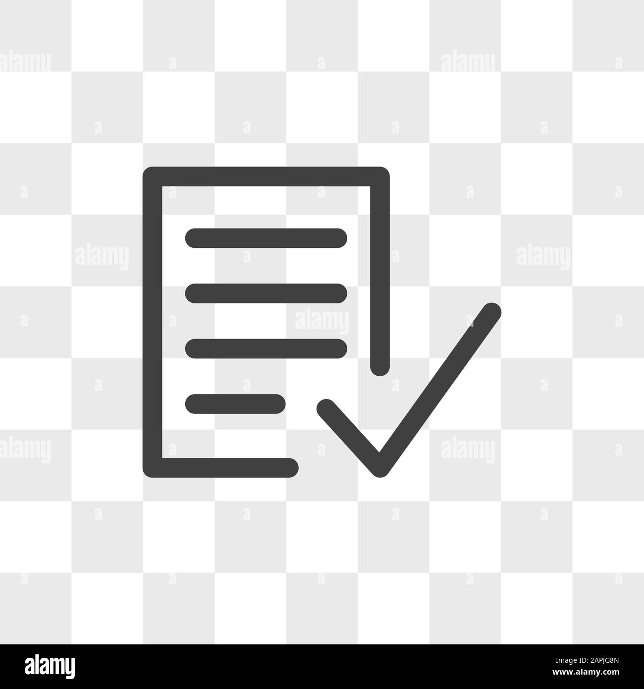 Check list in notebook Banque d'images vectorielles - Alamy