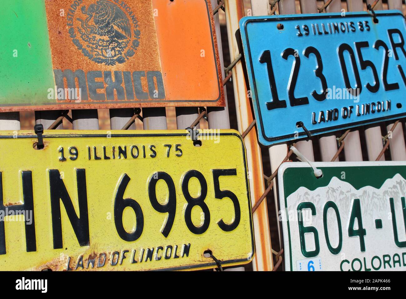 Anciennes plaques d'immatriculation Banque de photographies et d’images ...