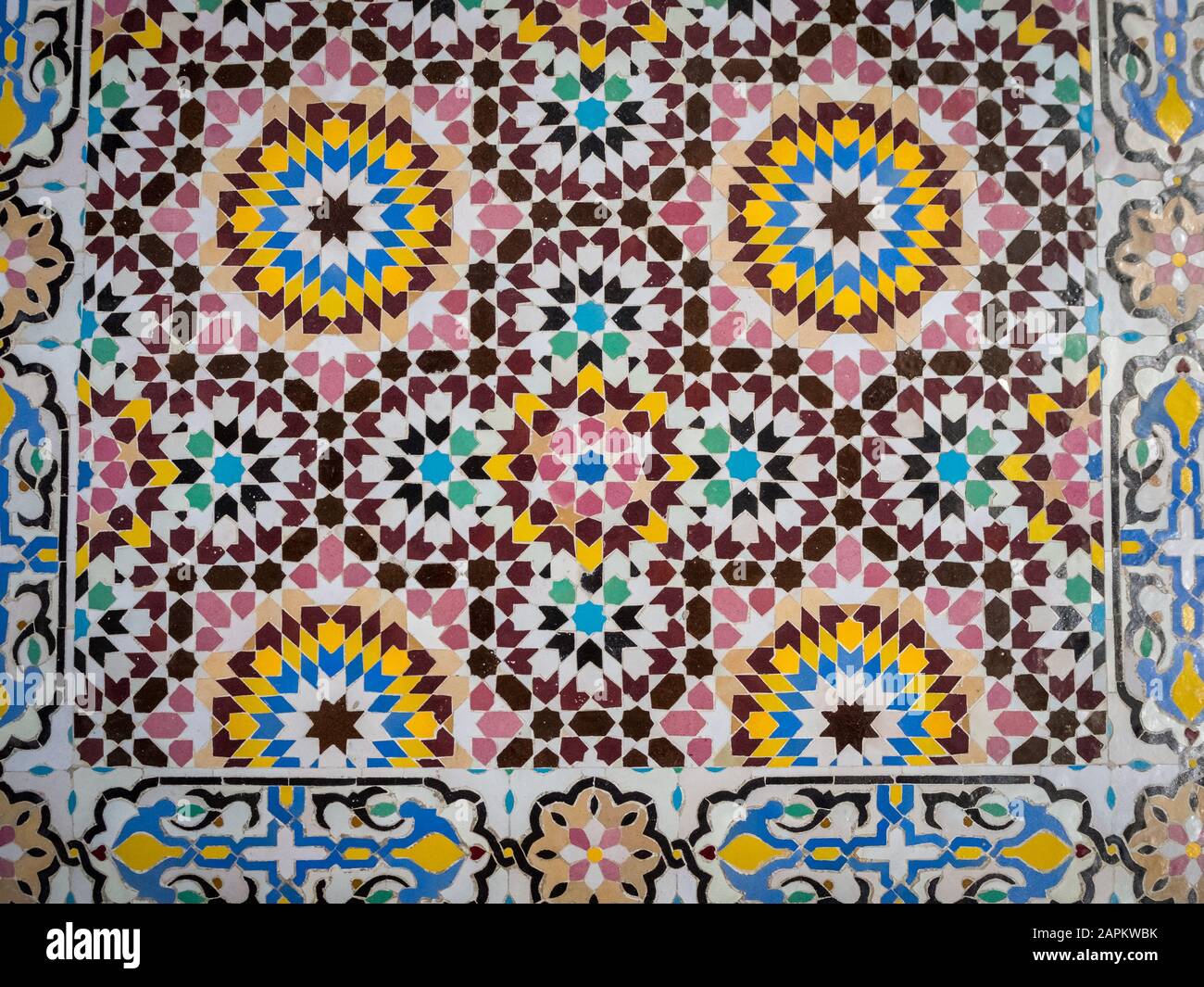 Arabesque background bleue Banque de photographies et d’images à haute ...