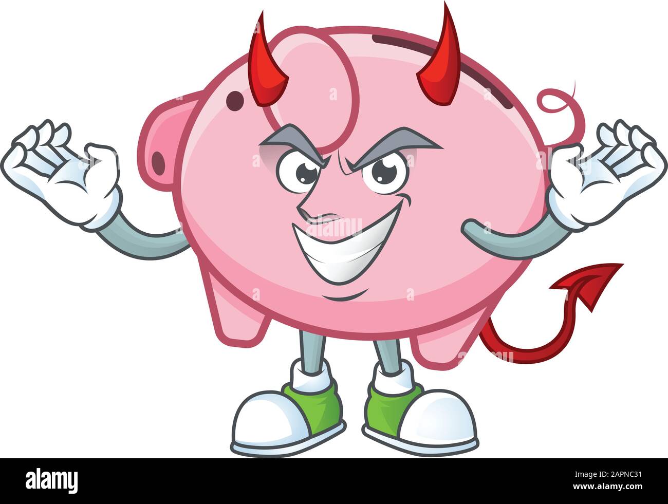 Style motif personnage de la banque de dessin de diable de style dessin ...