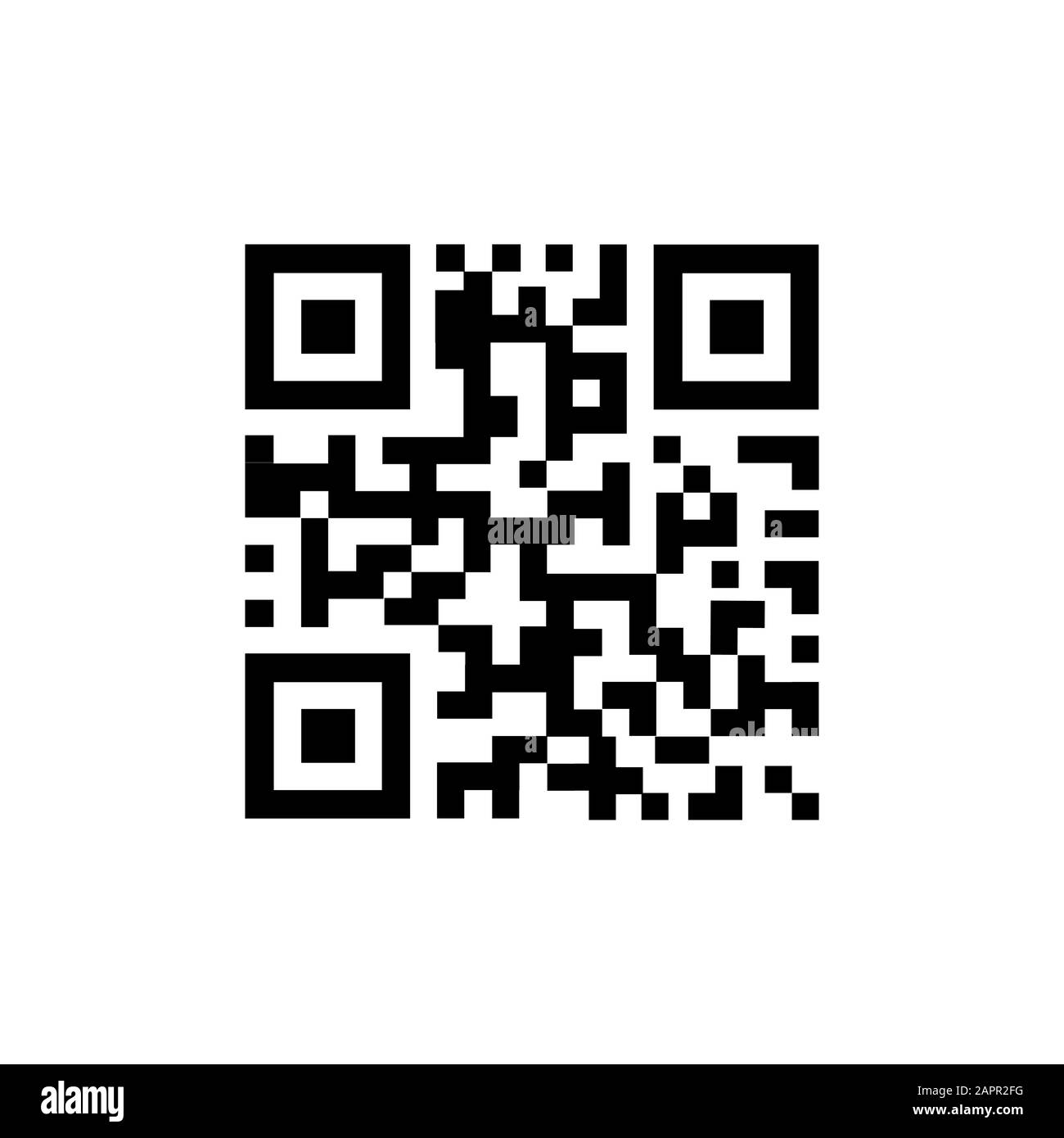 Icône de vecteur de code QR. Exemple de code QR pour la numérisation ...