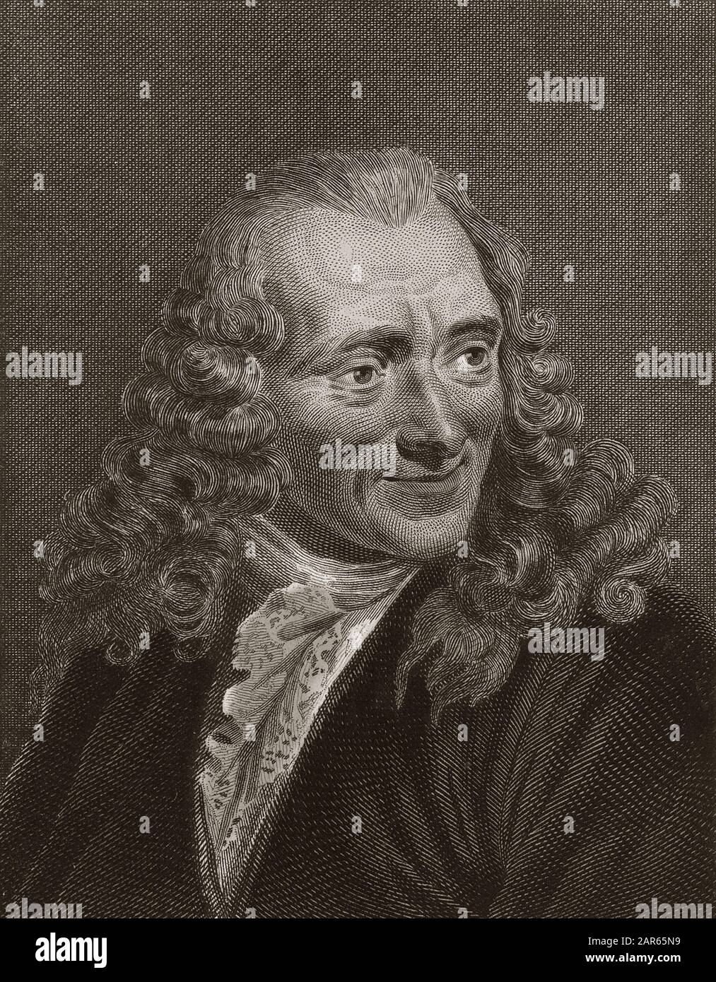 Portrait de Voltaire - gravure - François-Marie Arouet de Voltaire dit ...