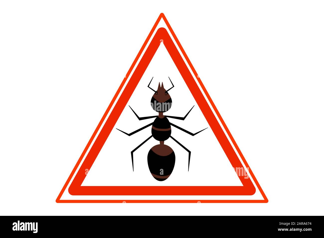 Signe anti-ant pour insecticide. Panneau de lutte antiparasitaire ...