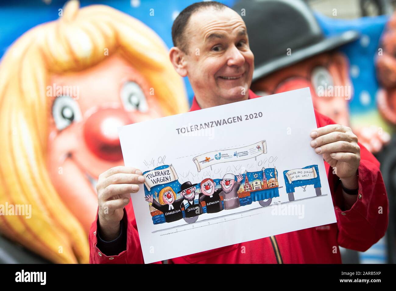 Düsseldorf, Allemagne. 27 janvier 2020. Jacques Tilly, cartwright du ...