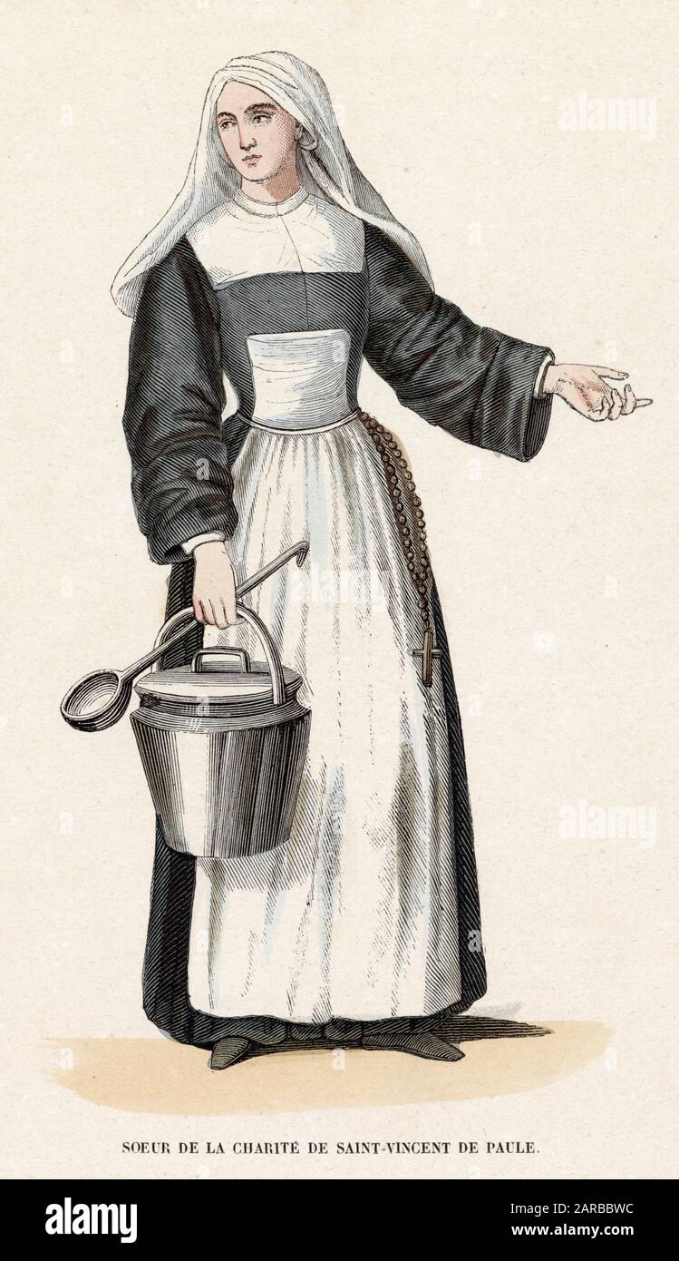 Soeur de la charite de saint vincent de paule Banque de photographies ...