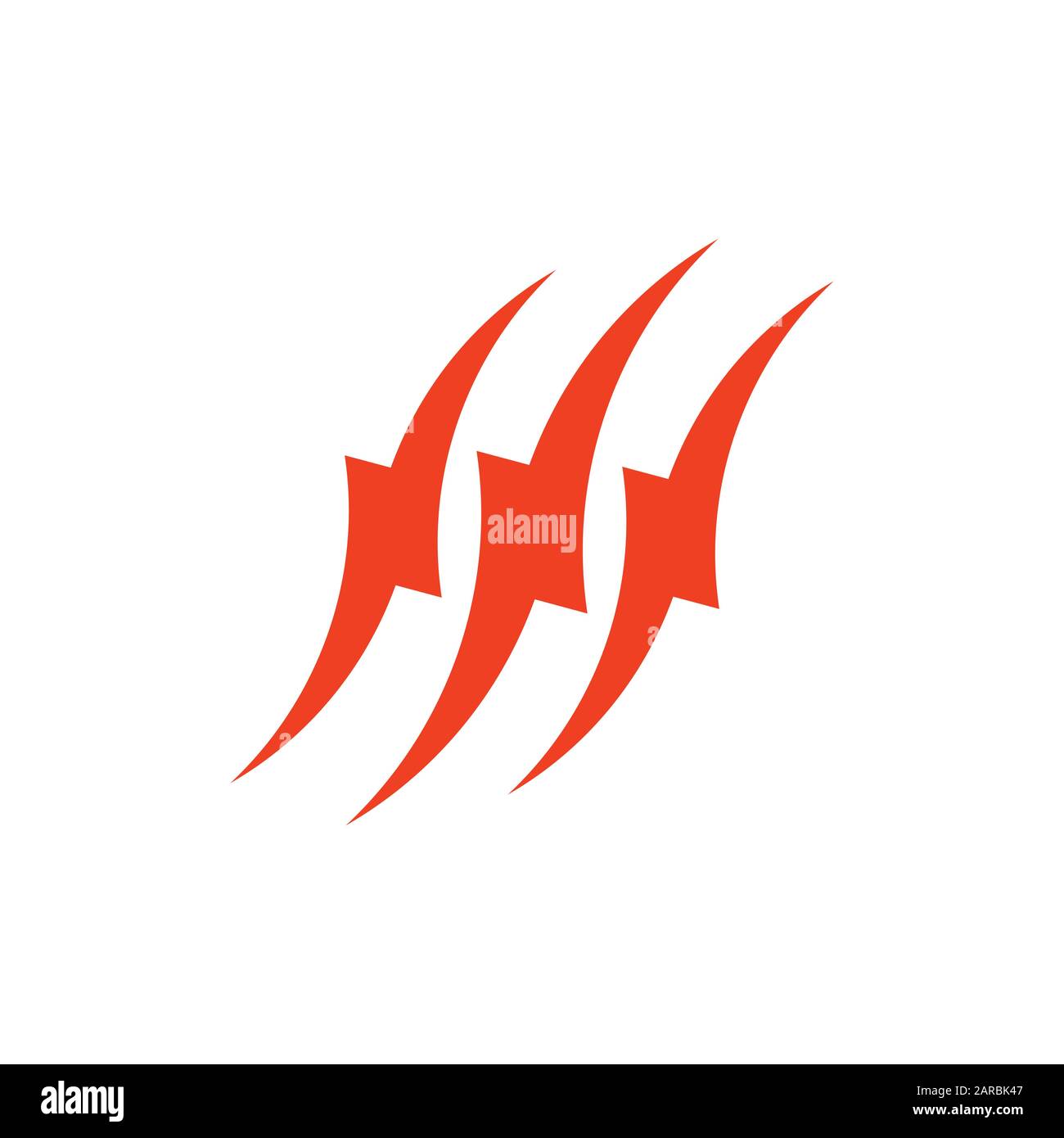 courbes géométriques symbole de puissance vecteur logo Image ...