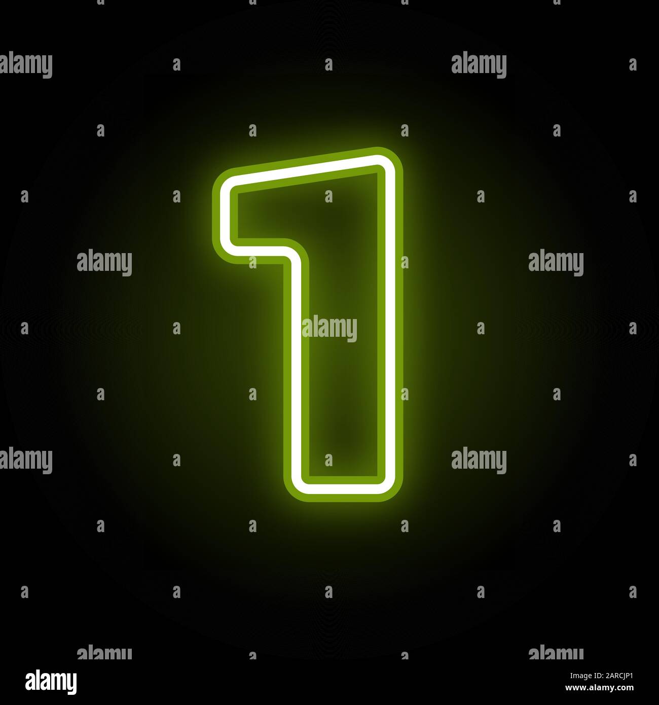 Chiffre 1 vert Banque de photographies et d’images à haute résolution ...