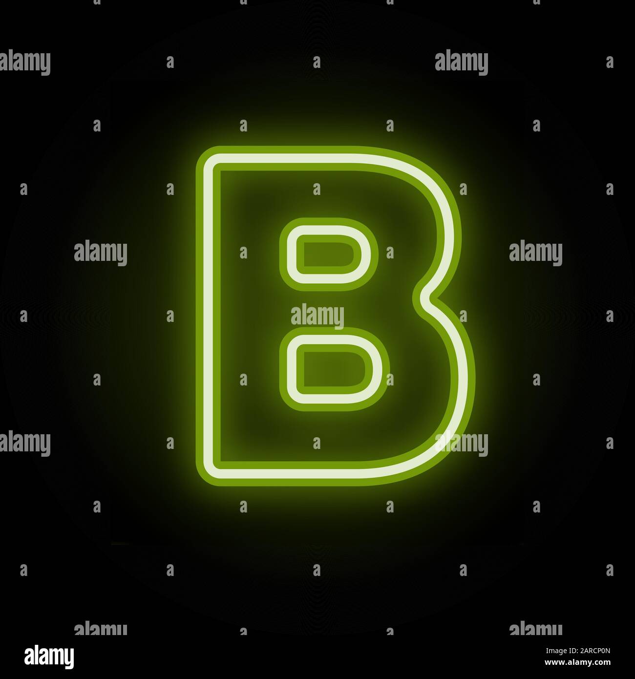 Neon letter b Banque de photographies et d’images à haute résolution ...
