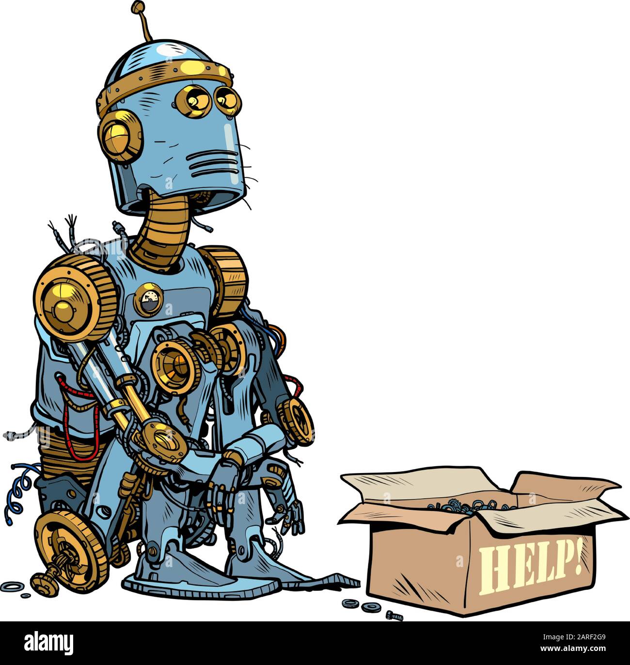 Le robot hobo Banque de photographies et d’images à haute résolution ...