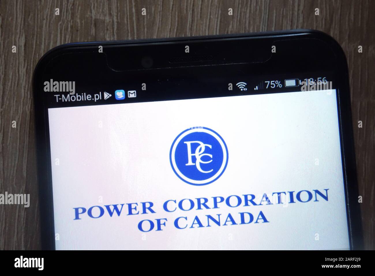 Logo power corporation du canada Banque de photographies et d’images à ...