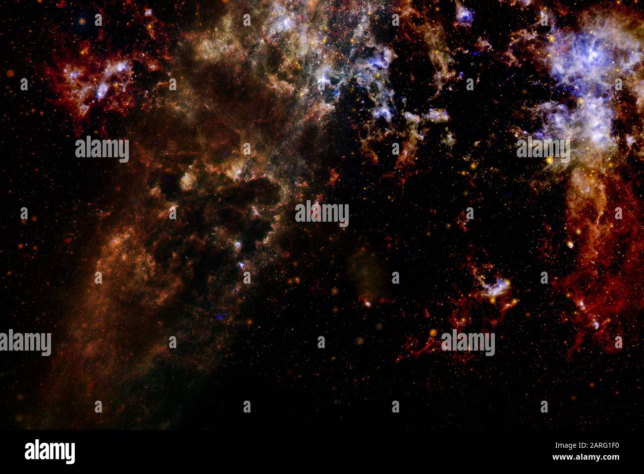 L'espace profond art. Starfield stardust, nébuleuse et Galaxie ...