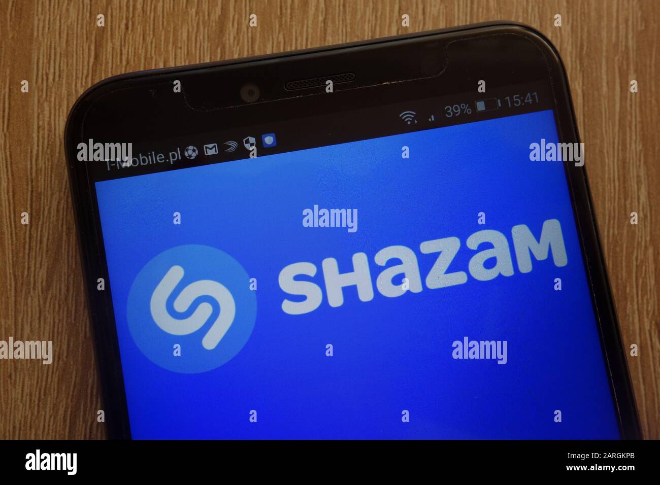 Shazam logo Banque de photographies et d’images à haute résolution - Alamy