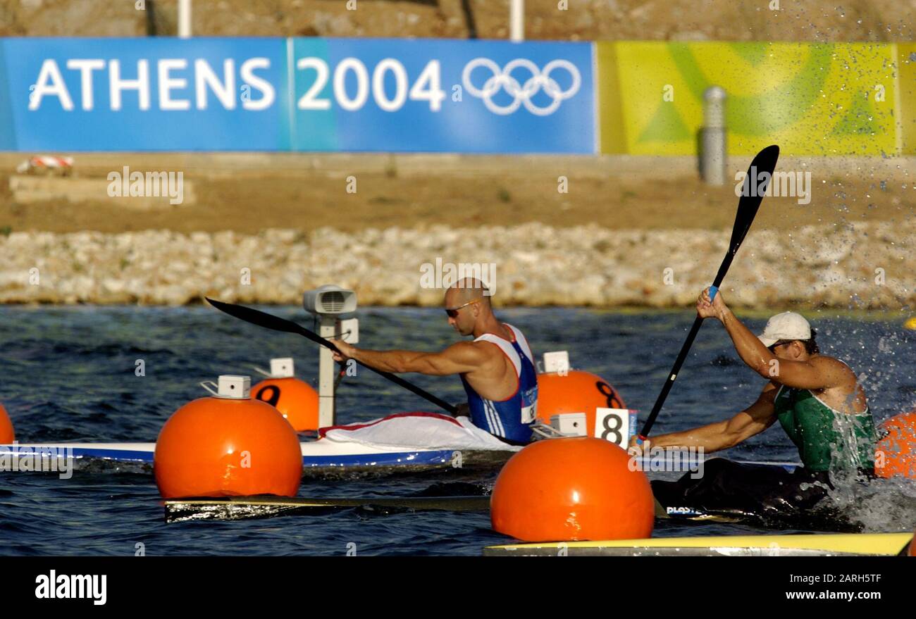 20040824 Jeux Olympiques Athènes Grèce [Course De Canoë/Kayak À Plat ...