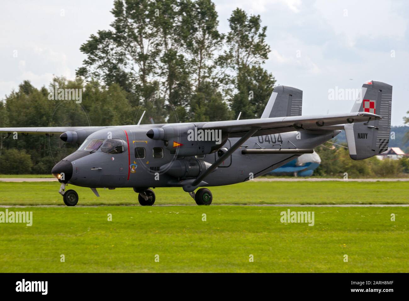 Darlowo, POLOGNE - 22 AOÛT 2014 : avion Skytruck PZL M28 de la Marine ...