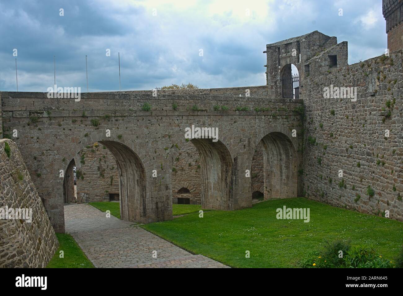 Vieux rempart granit Banque de photographies et d’images à haute ...