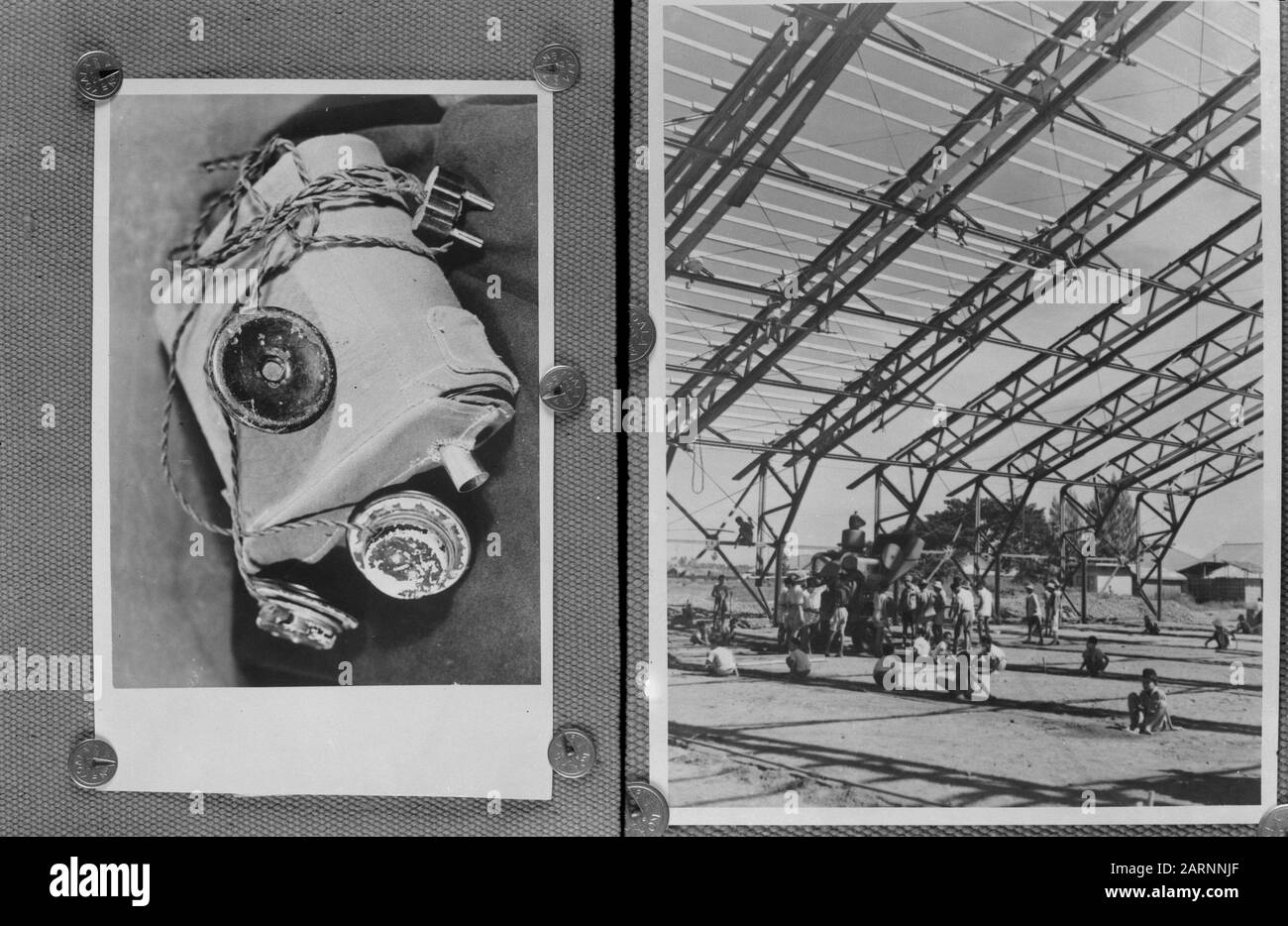 Hangar secret Banque d'images noir et blanc - Alamy