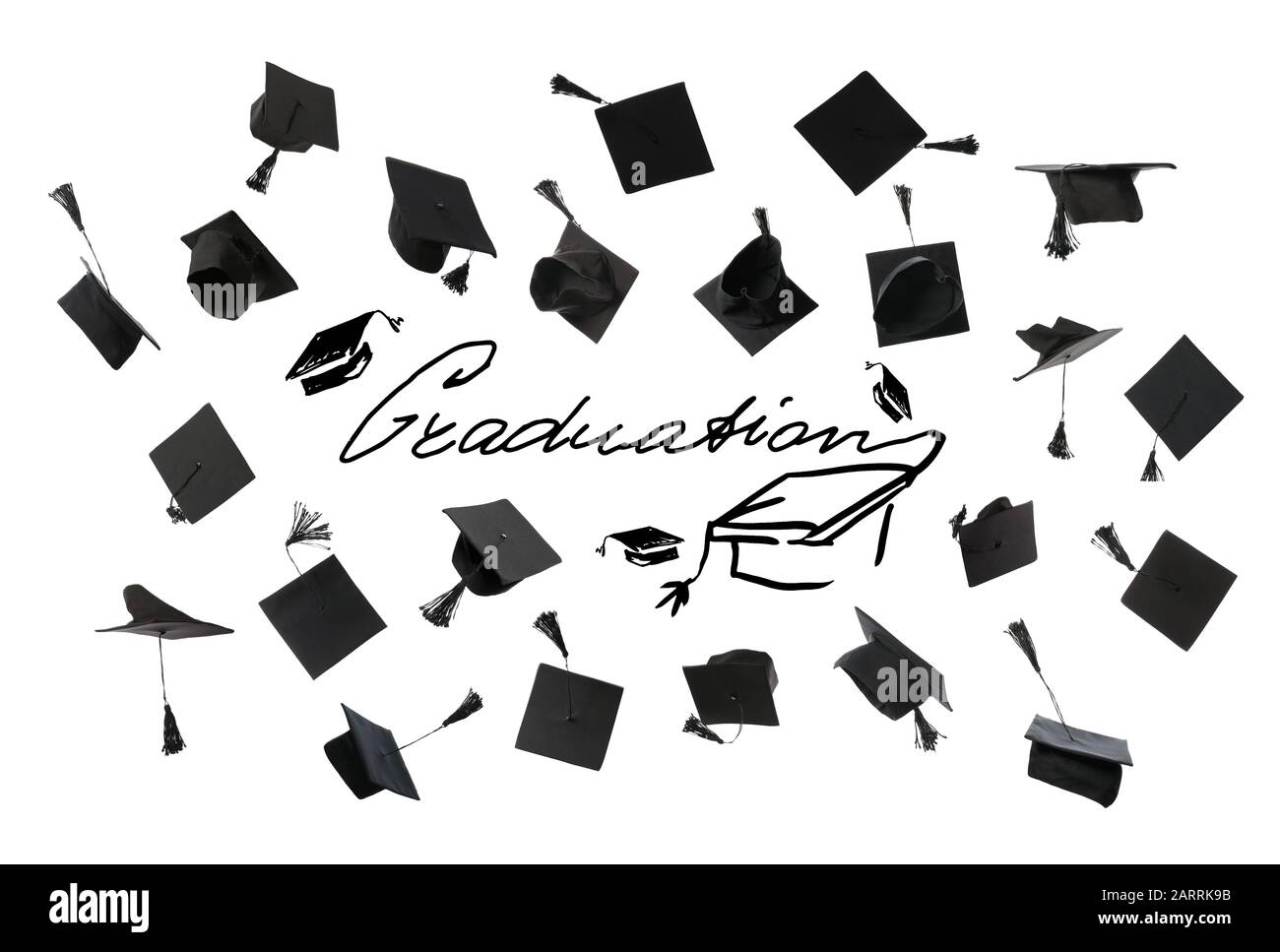 Collage of graduation cap Banque de photographies et d’images à haute ...