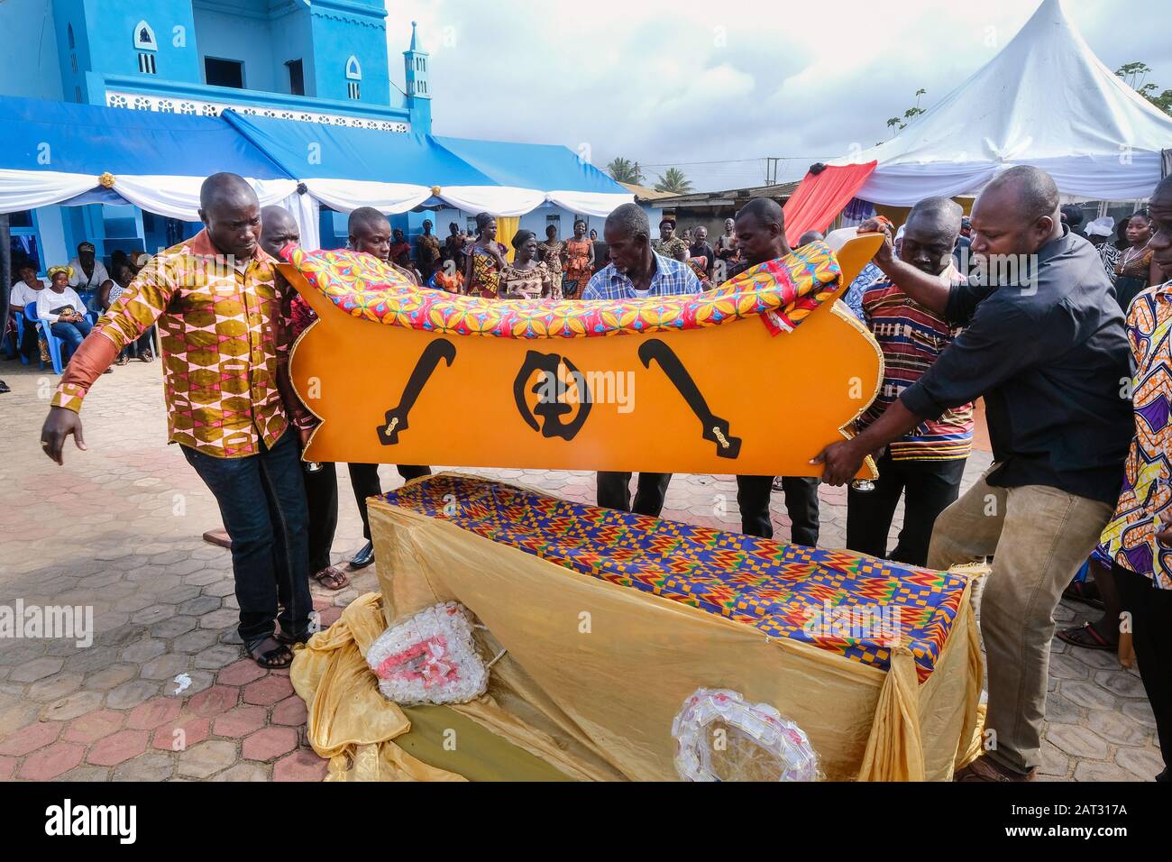 Death Funeral Ghana African Banque d'image et photos - Alamy