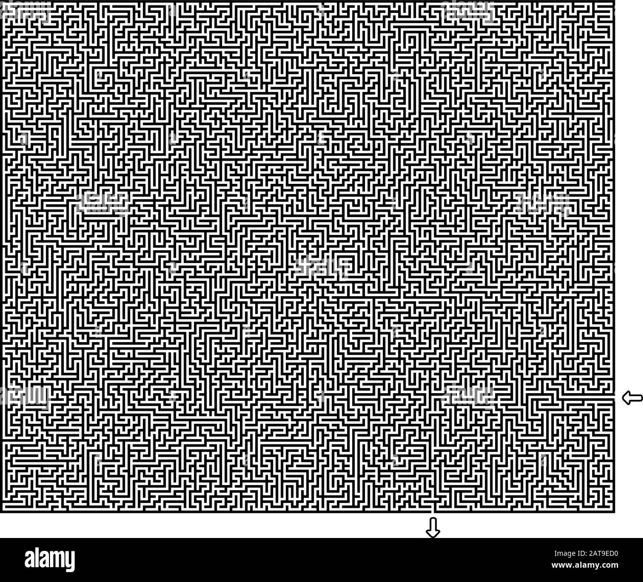 Grand labyrinthe Banque d'images vectorielles - Alamy
