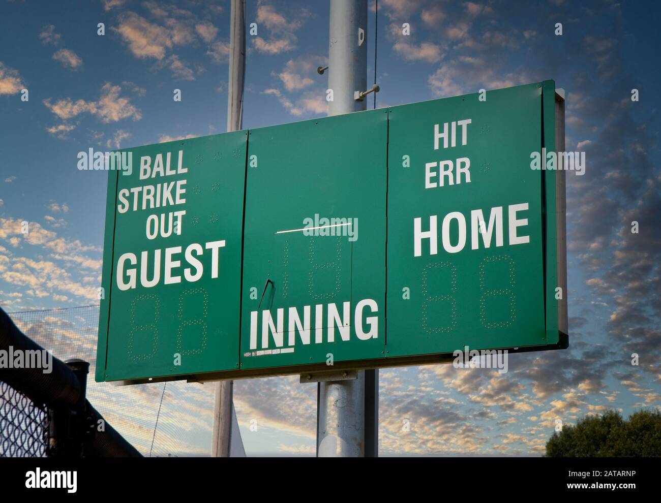 Tableau de score de baseball Banque de photographies et d’images à ...