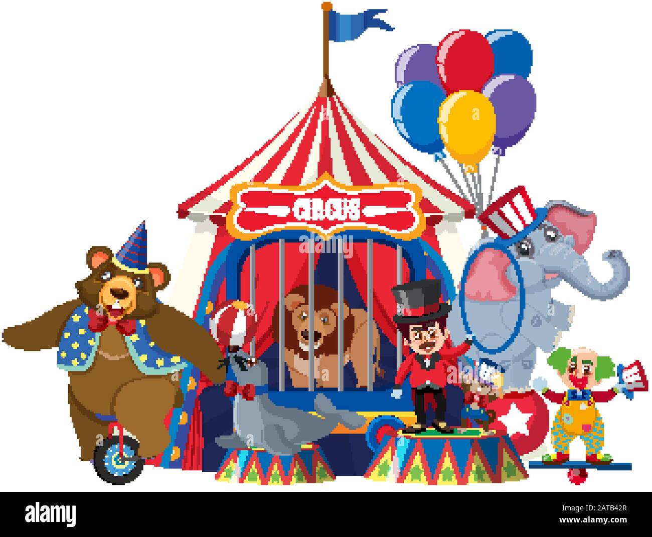 Primate circus Banque d'images vectorielles - Alamy